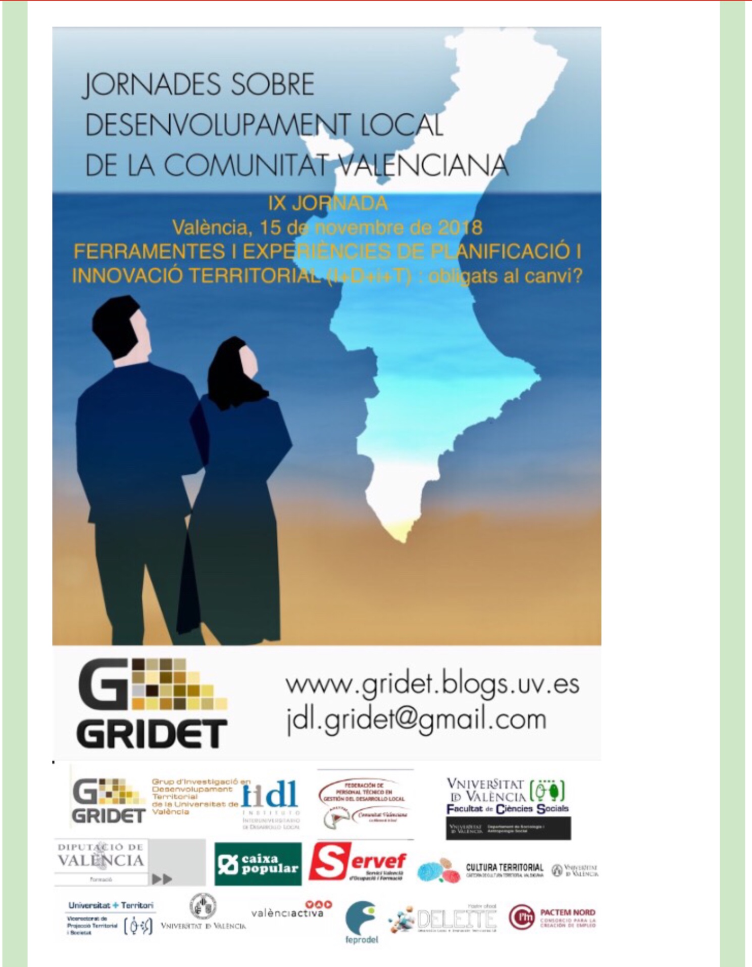 [:es]Inscripcions a la IX Jornada 2018 sobre Desenvolupament Local de la CV[:]
