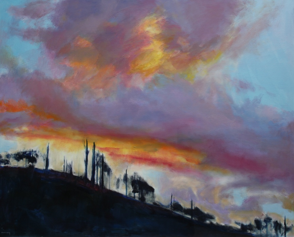 Wildfires in paintings