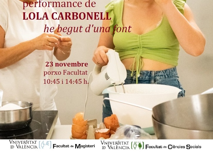 Acción perfomativa: He begut d'una font. LOLA CARBONELL PAYA