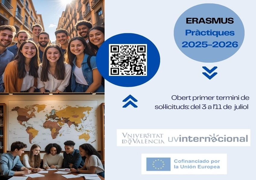Abierto el primer plazo de solicitud de becas Erasmus Prácticas 2025-2026