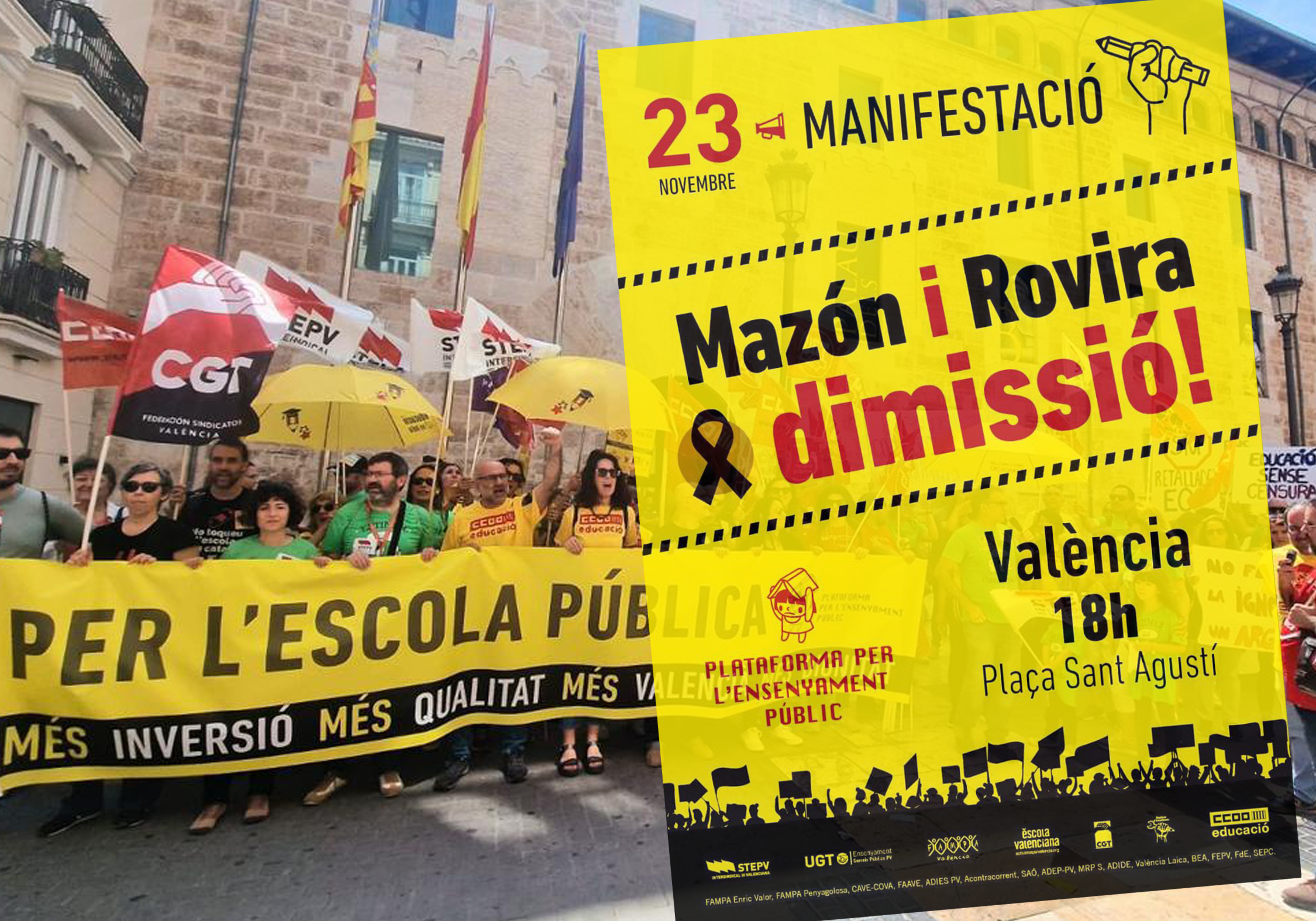 23N - Manifestació "Mazón i Rovira dimissió!"