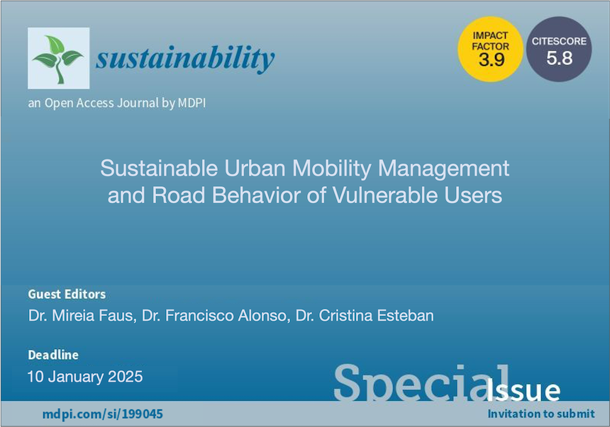 Call for Papers Special Issue "Sustainable Urban Mobility Management ...