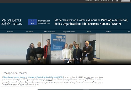 Nueva web Máster en Psicología del Trabajo, de las Organizaciones y de los Recursos Humanos ...