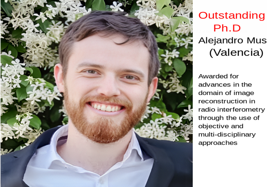 Alejandro Mus Mejías, awarded the “Early Career” Prize