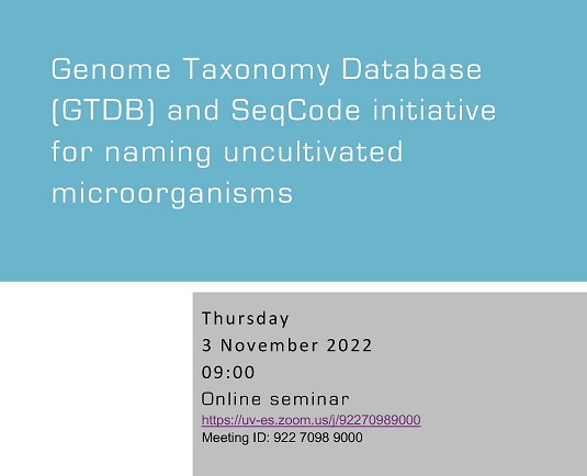 Genome Taxonomy Database (GTDB) and SeqCode initiative for naming ...
